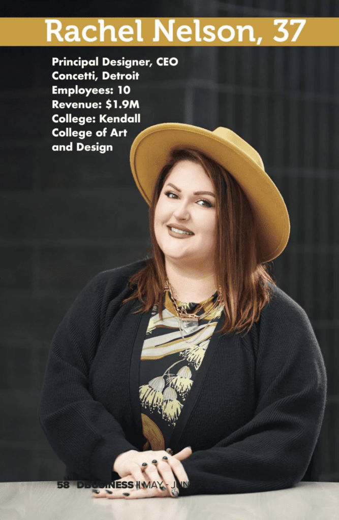 CEO + Principal Designer Rachel Nelson Recognized as DBusiness 30 in ...